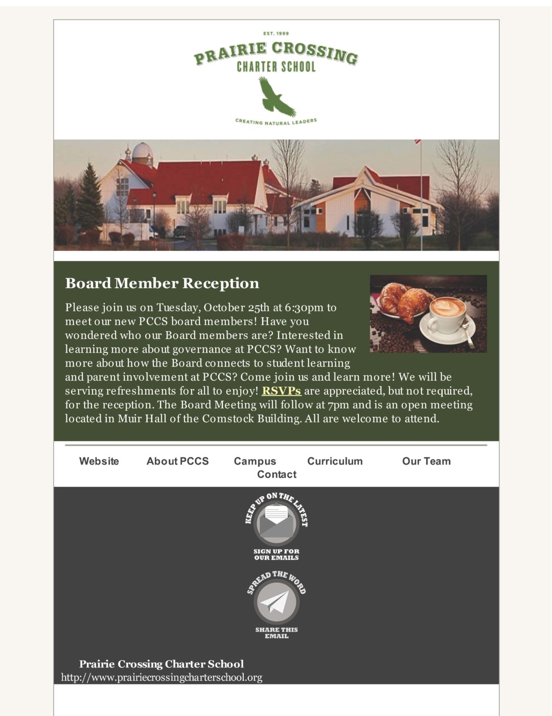 Please Join Us for Refreshments Before Our October Board Meeting ...